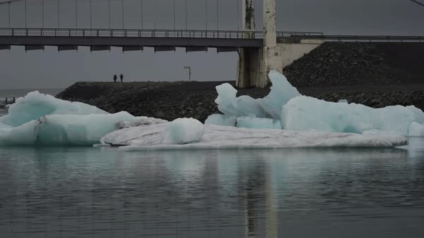 Spectacular iceberg crashing over the ice in Jokulsarlon - Stock Video ...