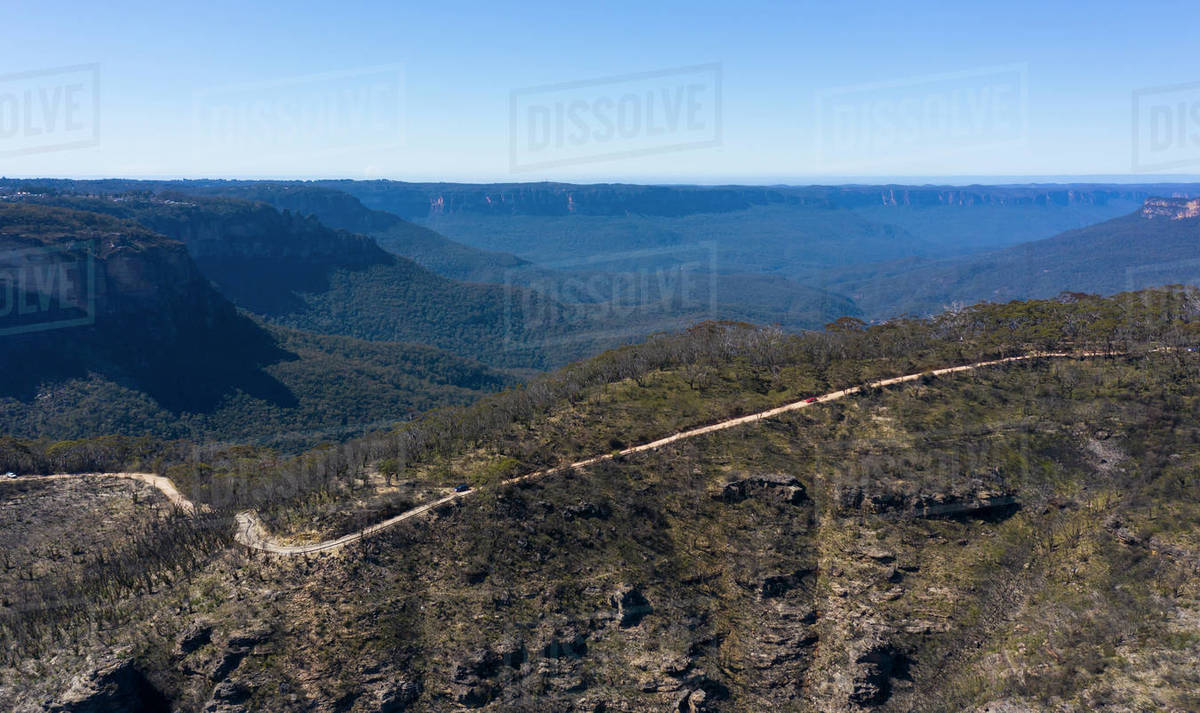 Narrow Neck Plateau near Katoomba in The Blue Mountains in New South ...