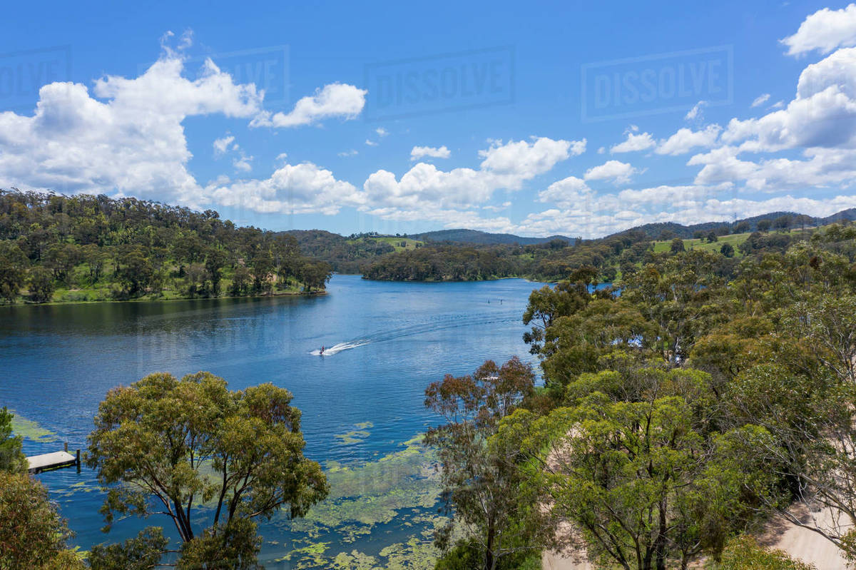 A recreational Lake Lyell near Lithgow - Royalty-free Stock Photo ...