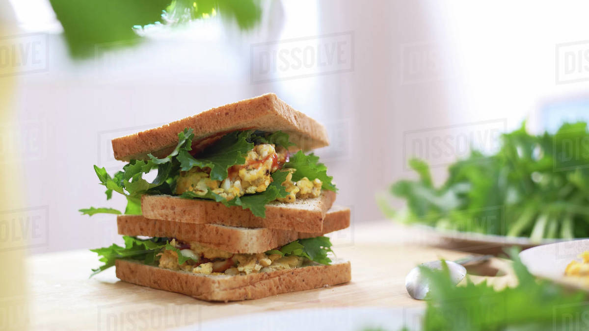 Homemade sandwich on the table - Royalty-free Stock Photo | Dissolve