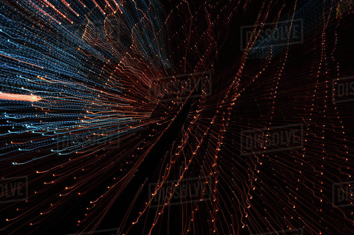 Abstract background of light trail - Stock Photo - Dissolve