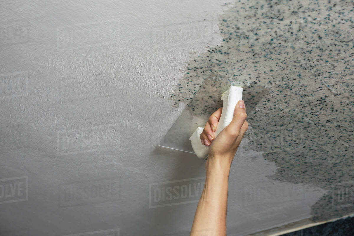 Pasting liquid wallpaper in the apartment - Royalty-free Stock Photo ...