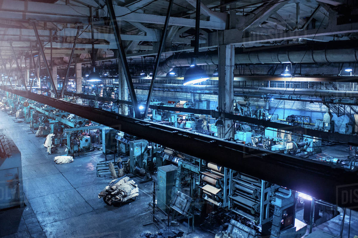Industrial zone background, manufacturing facility - Royalty-free Stock ...