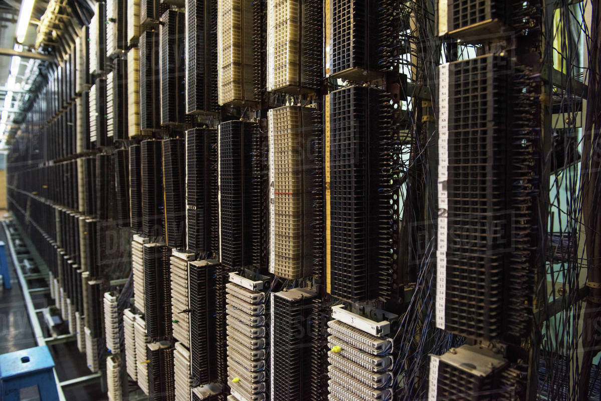 Photo of retro automatic telephone exchange - Stock Photo - Dissolve