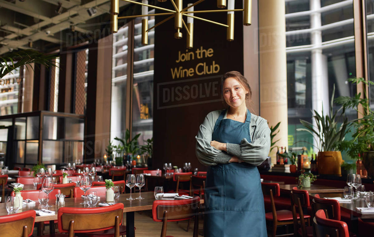 Portrait of female restaurant owner - Royalty-free Stock Photo | Dissolve