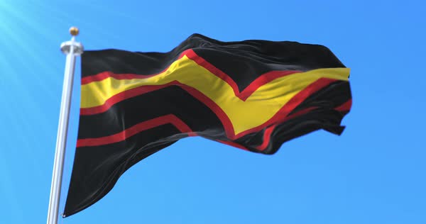 The rubber pride flag or latex pride flag. Loop - 4K Royalty-free Stock ...