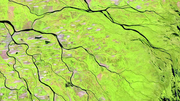 Volga Delta, animated satellite image - HD Royalty-free Stock Video ...
