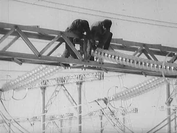 Construction of Chernobyl nuclear power station, 1970s - Stock Video ...