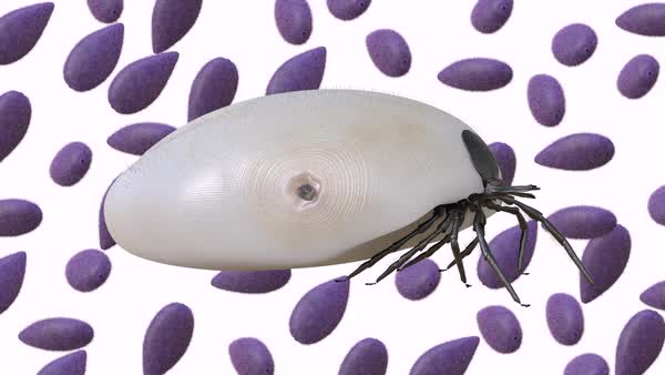 Babesia pathogens with their tick vector - HD Rights-managed Stock ...