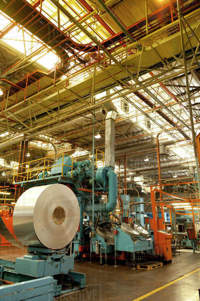 Interior shot of Nampak factory production line - Stock Photo - Dissolve