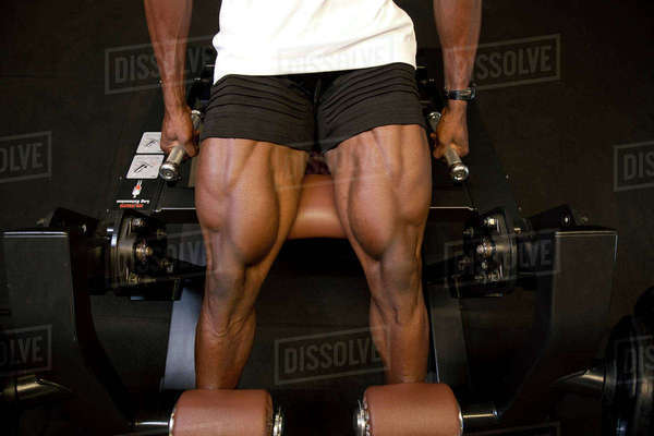Legs of an African man working out - Stock Photo - Dissolve