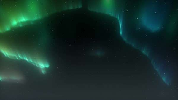 Beautiful Aurora Borealis / Northern Lights: the undulating form of the ...
