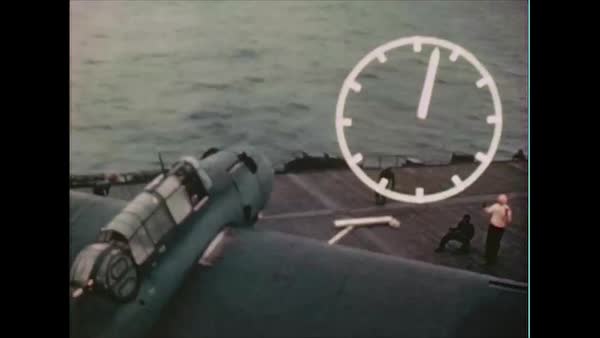 An animated timer is shown as a warplane is readied and launched off ...