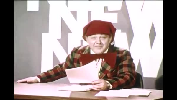 A goofy fake news reporter in the 1970s - HD Royalty-free Stock Video ...
