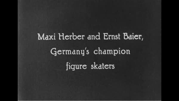 1936 - Germany's champion figure skaters Maxi Herber and Ernst Baier ...