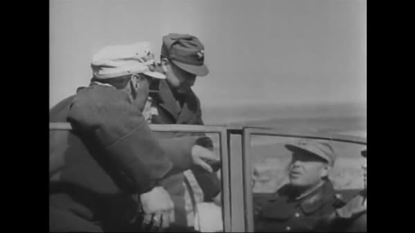 Field Marshal Johannes Erwin Eugen Rommel departs and Lieutenant ...