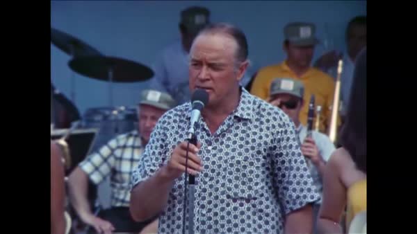 1967 - Bob Hope begins a USO show in Guam by thanking the behind-the ...
