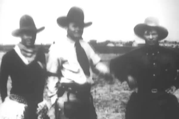 Cowboy champions George Williams, Charles Mulhall and Jack Miller ...