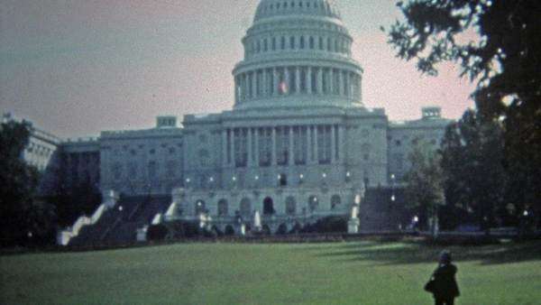 Washington DC, 1975: White House and other DC national monuments and ...