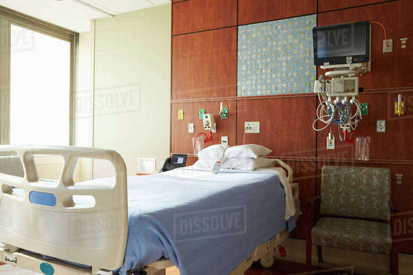 Empty patient room in modern hospital - Royalty-free Stock Photo | Dissolve