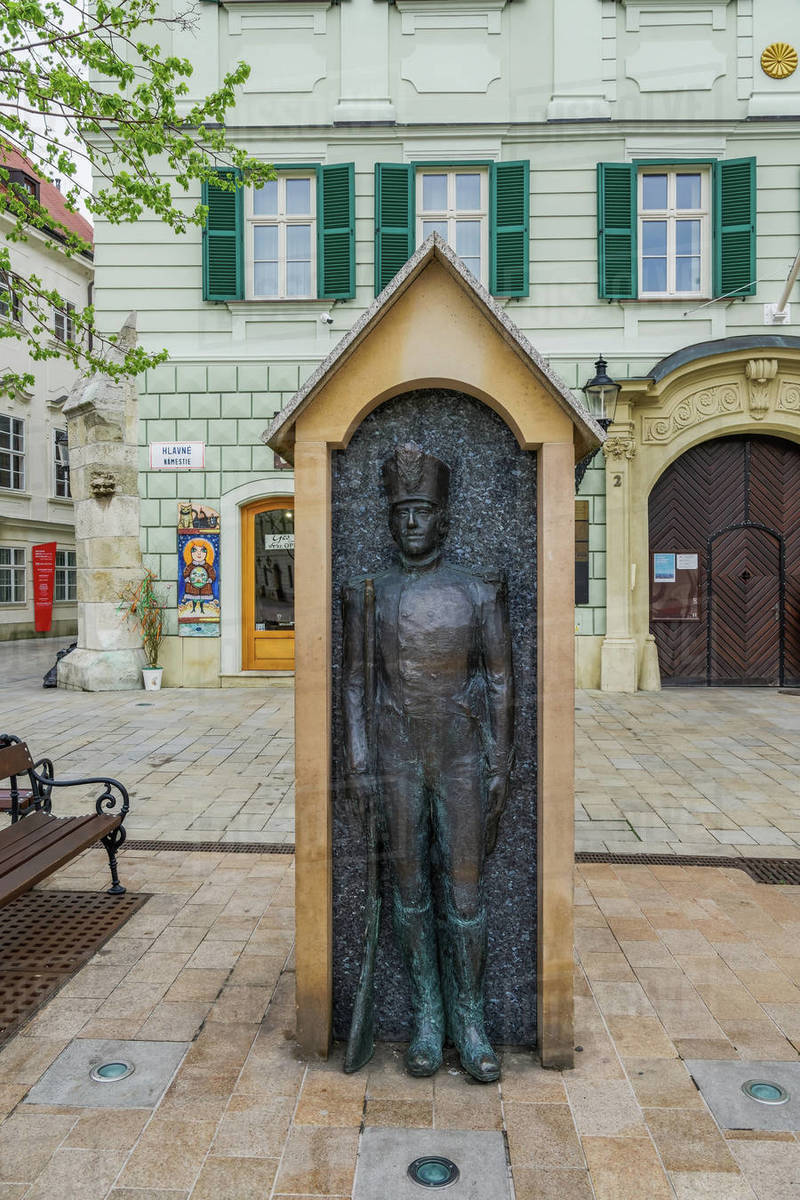 Bratislava Guard Booth - Strazna Budka - soldier statue art tourist ...