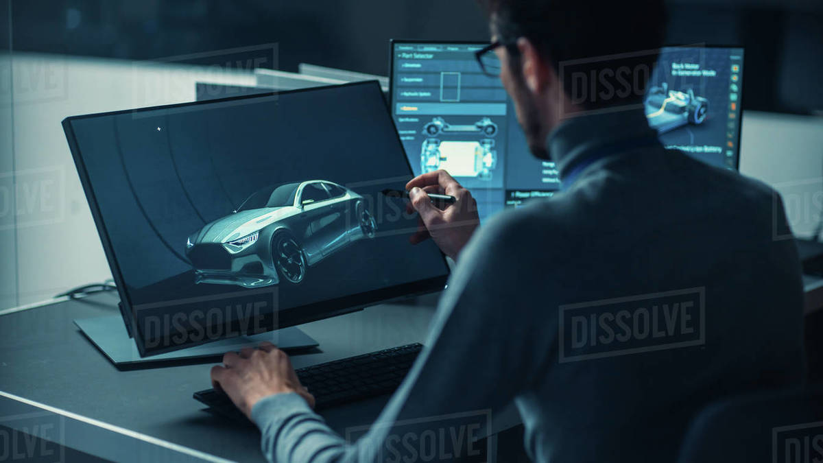 Professional Automotive Graphic Designer is Working on Concept Car ...