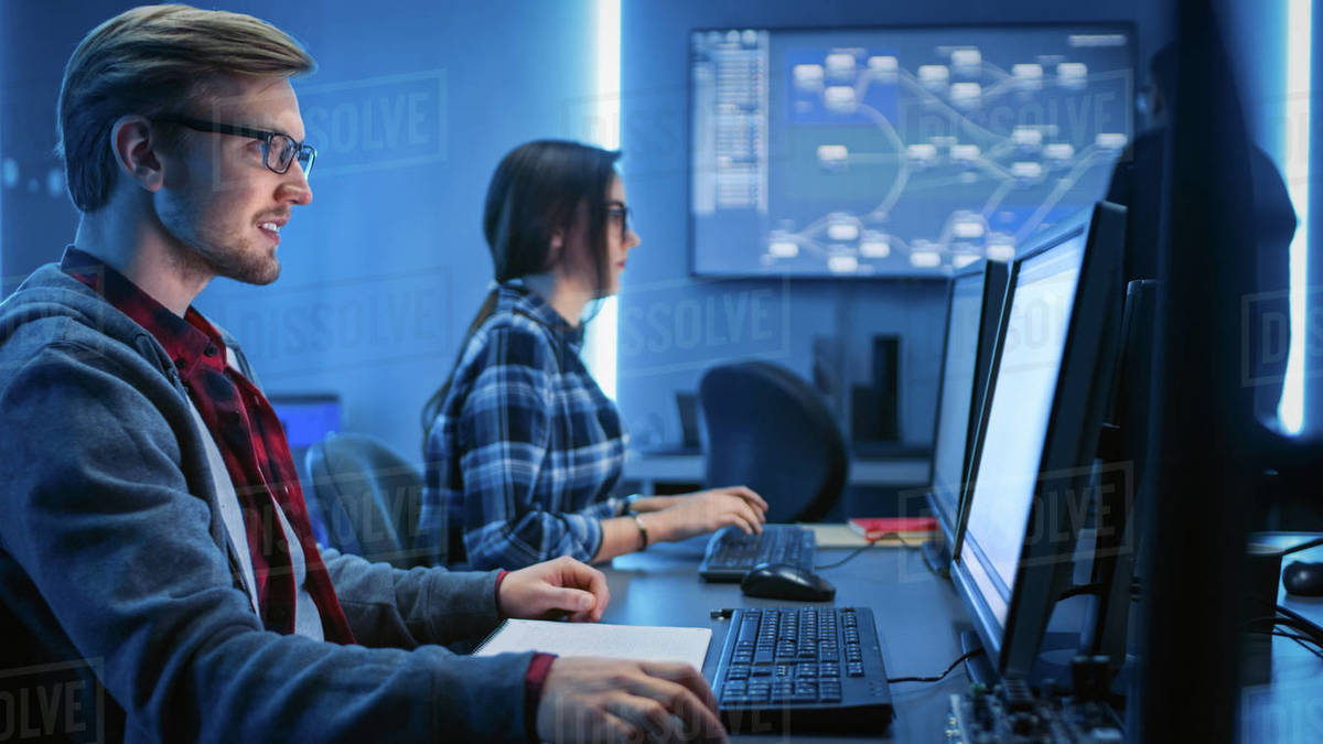 Male and Female Programmers Talking about Work, Solving Problems ...