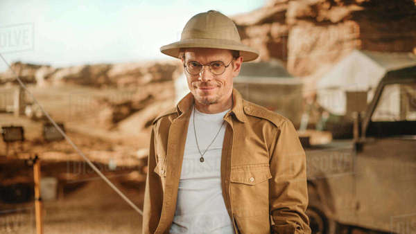 Male Adventurer Posing and Looking at Camera - Royalty-free Stock Photo ...