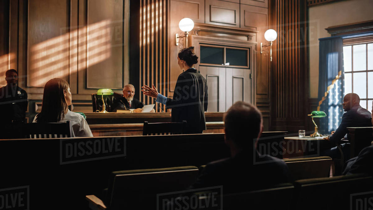 Female Public Defender Presenting the Case - Royalty-free Stock Photo ...