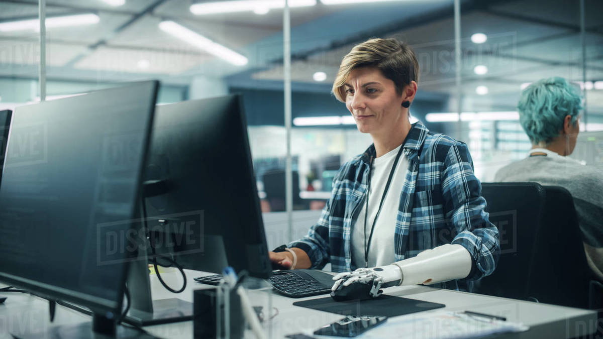 Professionals Using Computers in an Office - Royalty-free Stock Photo ...