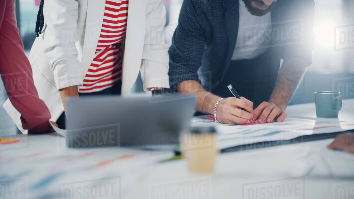 Diverse Team of Creative Entrepreneurs Talk - Royalty-free Stock Photo ...