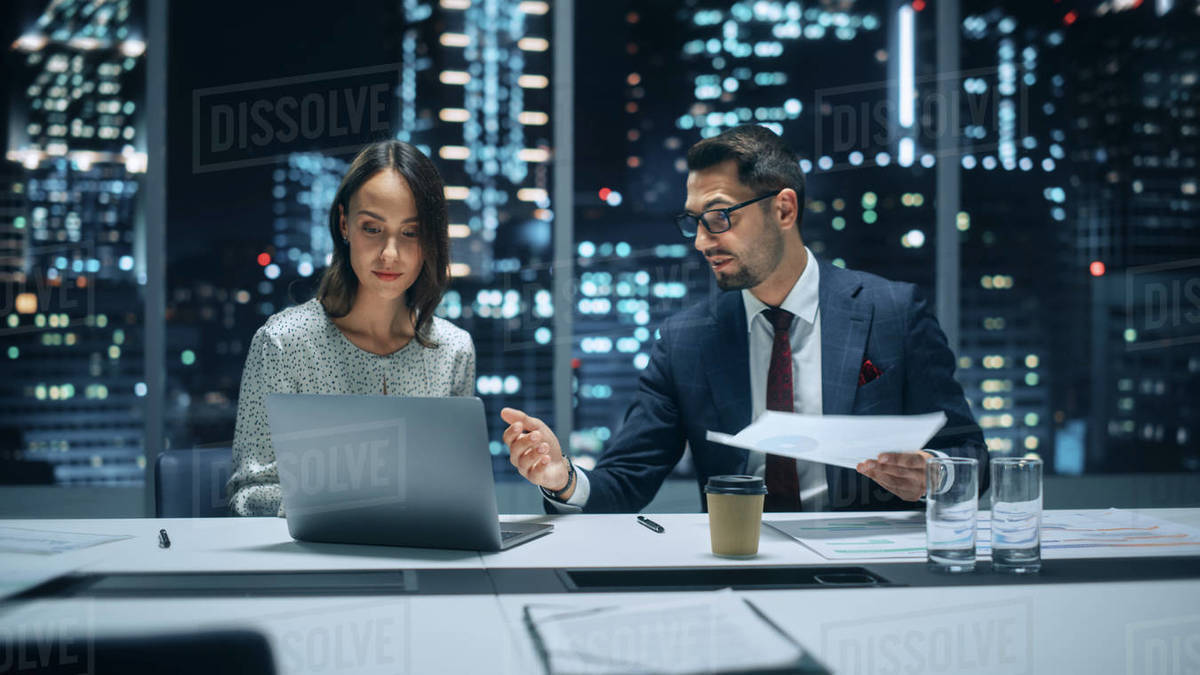 Business Meeting of Two Managers - Royalty-free Stock Photo | Dissolve