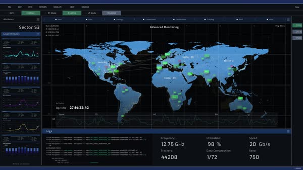 Computer Stream of a Successful Rocket Launch for Space Exploration ...