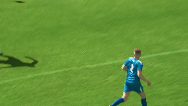 Soccer Football Stadium Championship: Blue Team Forward Attacks and ...