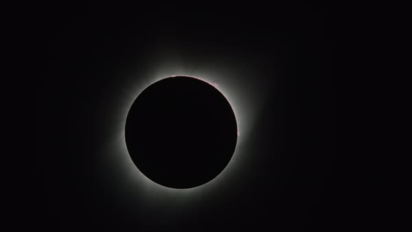Total solar eclipse changing to reveal lens flare / Driggs, Idaho ...