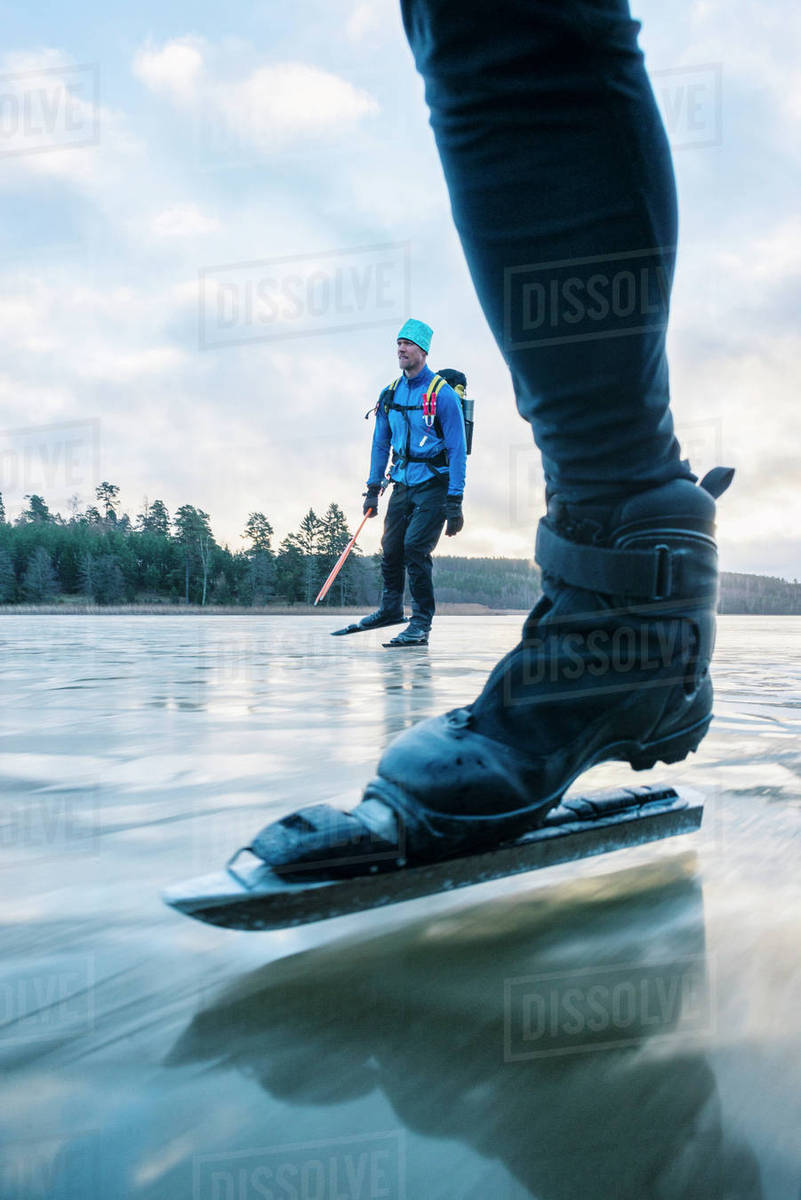 People long-distance skating - Royalty-free Stock Photo | Dissolve