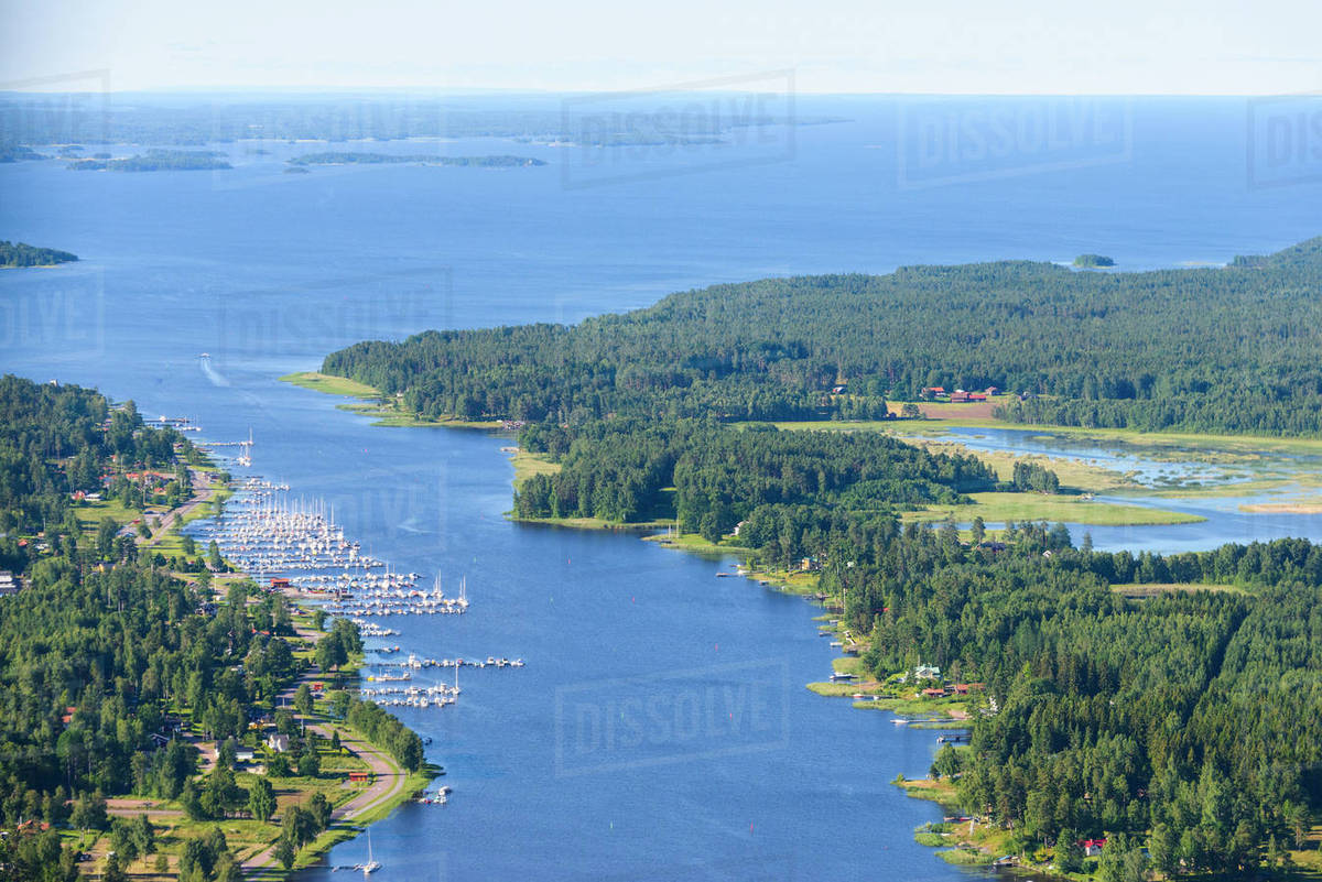 Aerial view of coast - Royalty-free Stock Photo | Dissolve