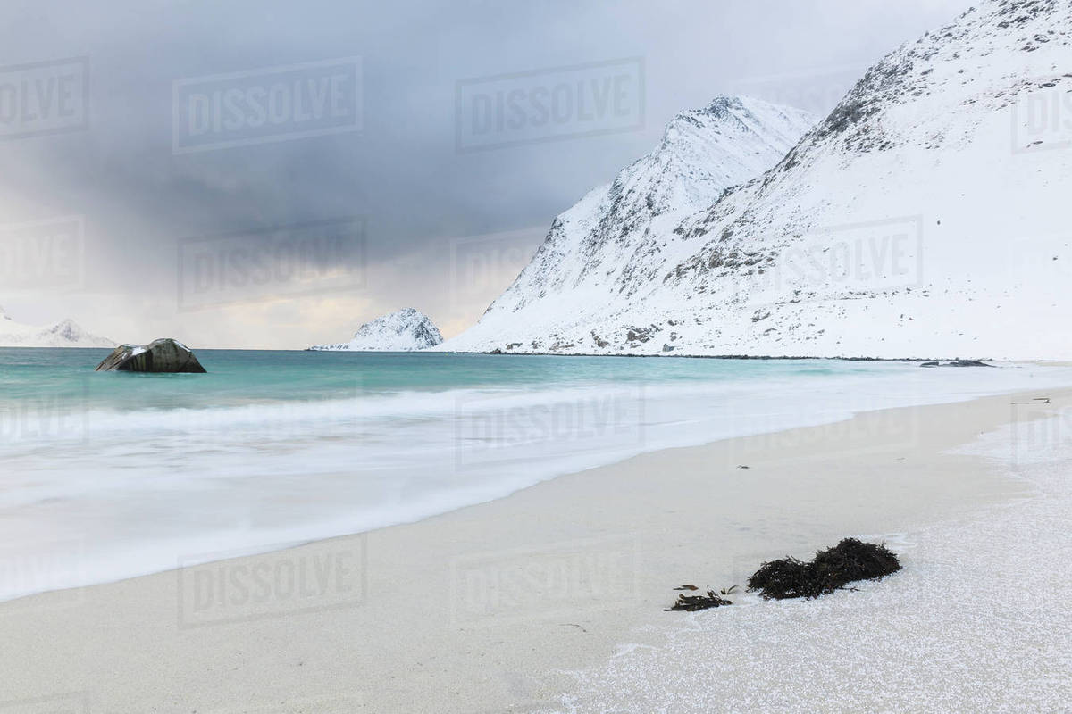 Beach at winter - Royalty-free Stock Photo | Dissolve
