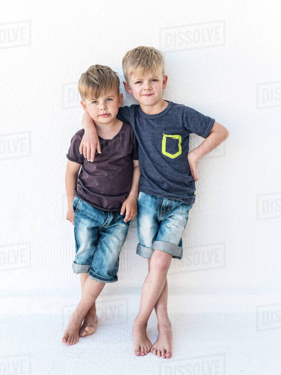 Boys looking at camera - Royalty-free Stock Photo | Dissolve