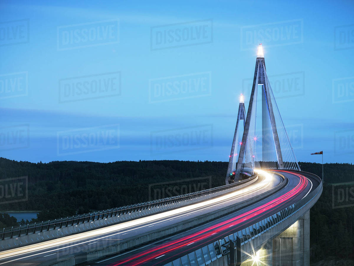 Bridge at dusk - Royalty-free Stock Photo | Dissolve