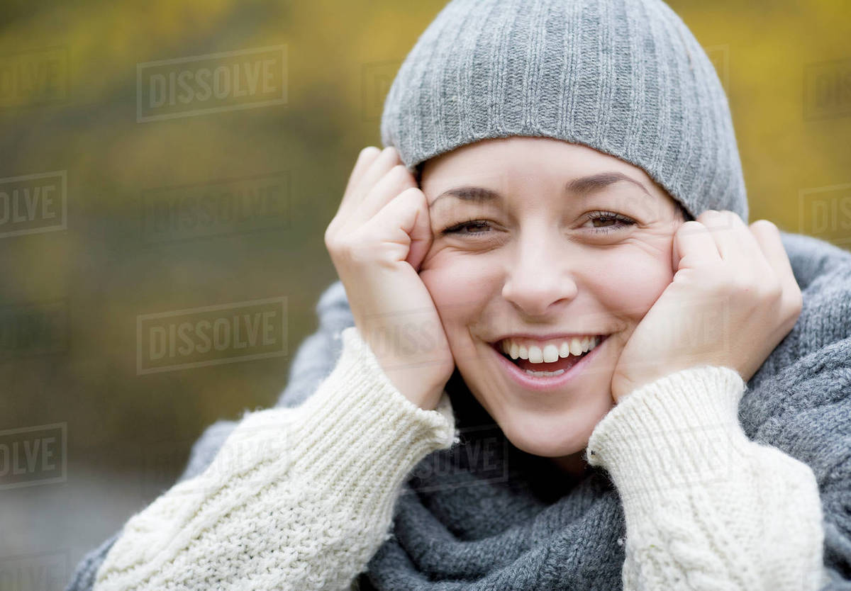 Portrait of smiling woman - Royalty-free Stock Photo | Dissolve