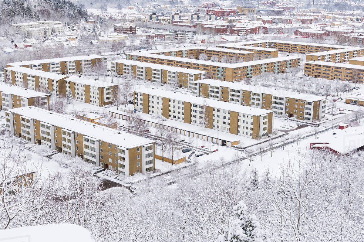 Buildings at winter - Royalty-free Stock Photo | Dissolve