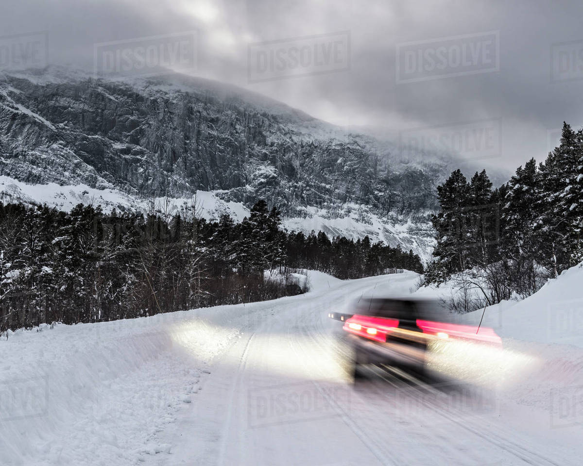 Car on country road - Royalty-free Stock Photo | Dissolve