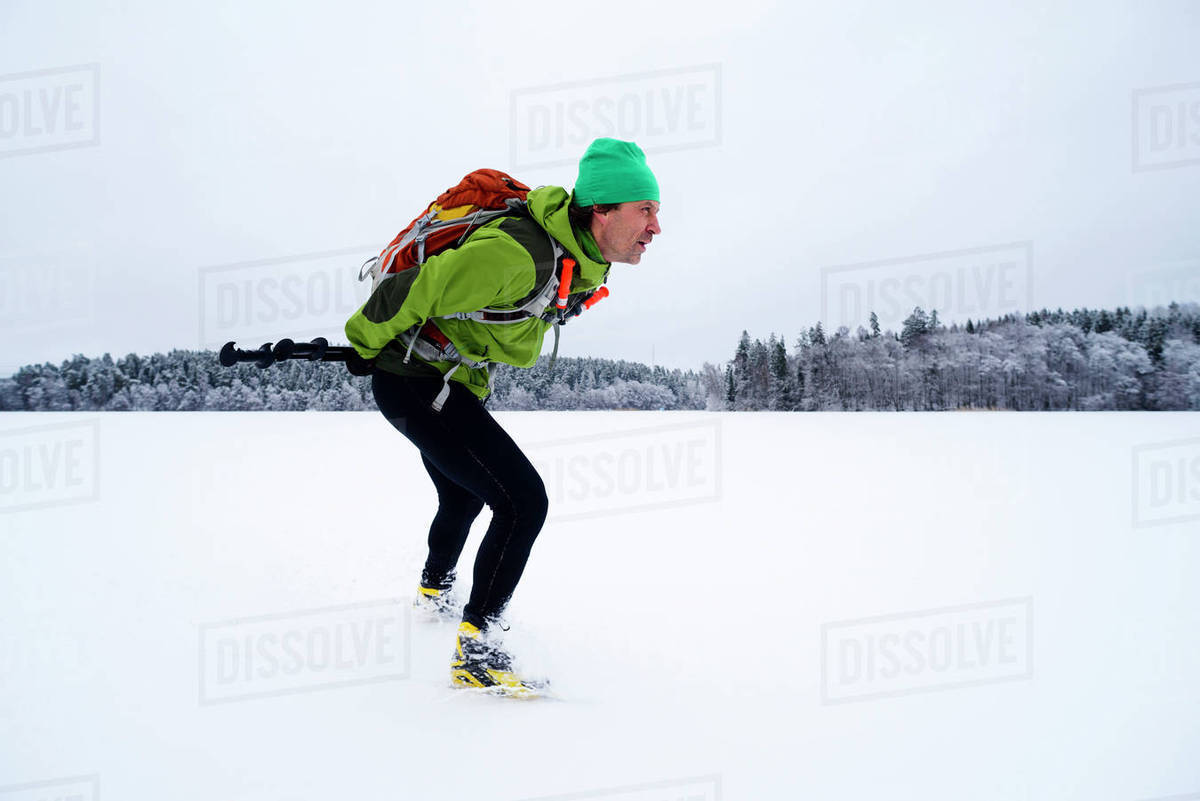 Man ice-skating - Stock Photo - Dissolve
