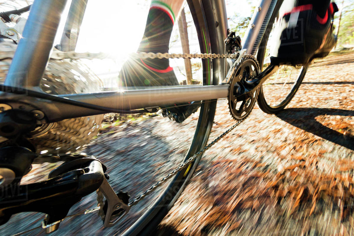 Close-up of bicycle - Stock Photo - Dissolve
