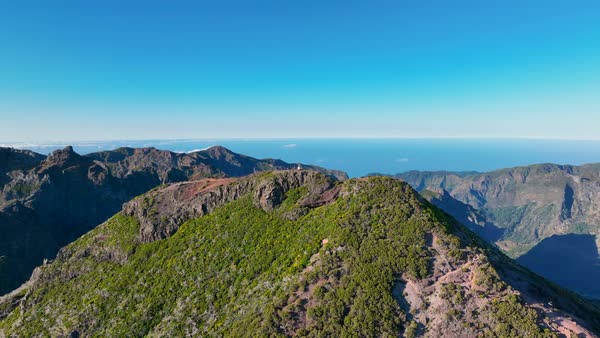 The Summit of Pico Ruivo The Tallest Mountain in Madeira - 4K Royalty ...