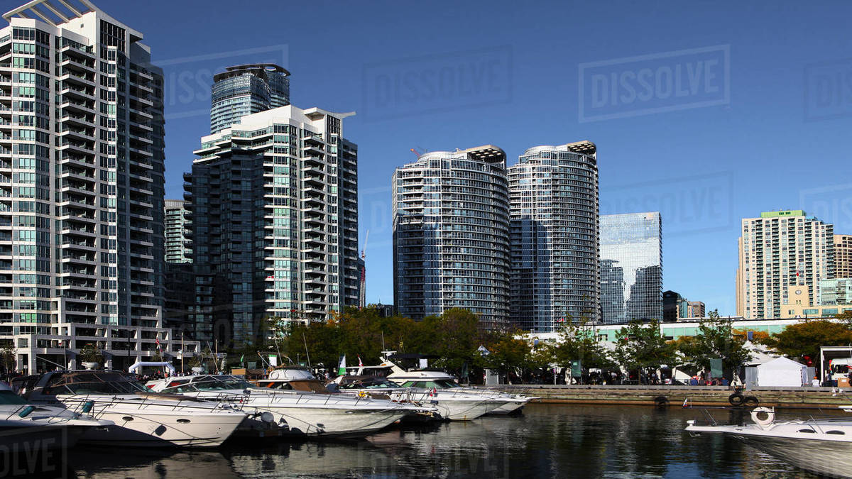 Condominiums in Toronto, Canada harbor area - Royalty-free Stock Photo ...