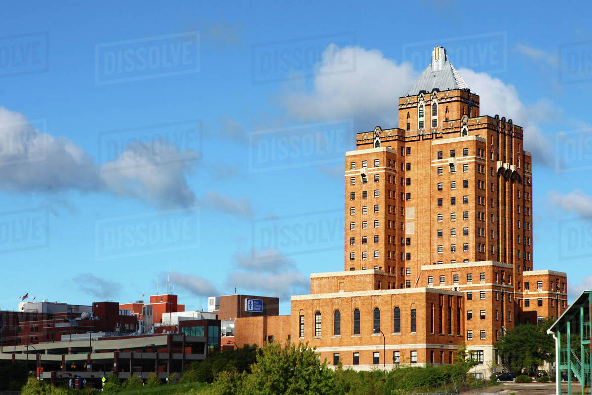 The historic Akron YMCA building in Akron, Ohio. Open in the 1920's and ...