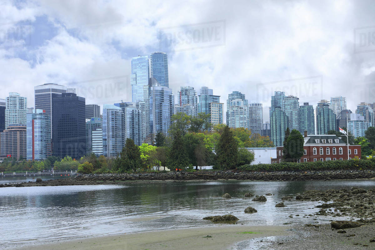 A View of Vancouver across water - Royalty-free Stock Photo | Dissolve
