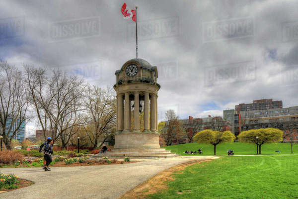 The Clock Tower in Victoria Park, Kitchener, Ontario, Canada - Royalty ...